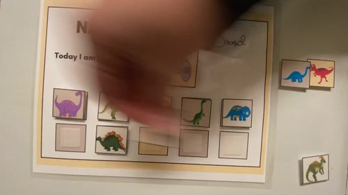 Dinosaur Token Board - Green by TrainingUp | Teachers Pay Teachers
