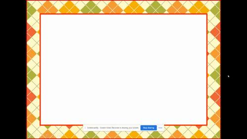 Fall | Autumn Boom Cards Frames and Templates by Math Through Games