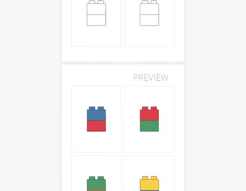 Brick Building Task Cards | Visual Discrimination for Toddlers | TPT