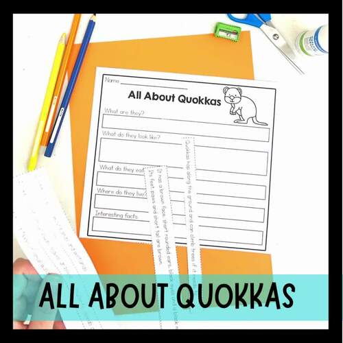 Quokka Informative Writing | Australian Animals | Label The Quokka