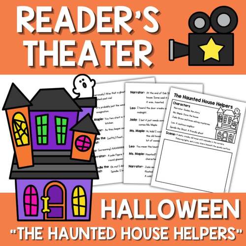 Halloween Play | Reader's Theater Script | Fun Reading Activity Haunted ...