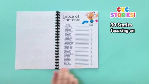 Decodable CVC Stories + Reading Comprehension Questions by Kids Burrow