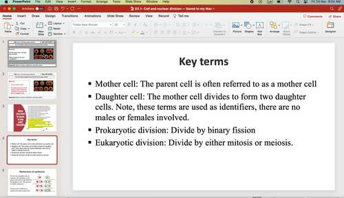 IB Biology D2.1: Cell and nuclear division (first exams in 2025)