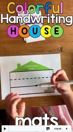 Handwriting House Alphabet Tracing and Classroom Posters Bundle | TPT