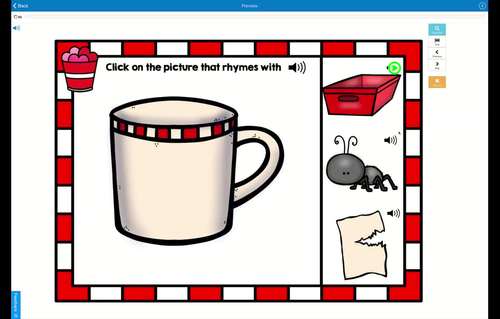 Valentine's Rhyming Kindergarten February Literacy Centers | TPT