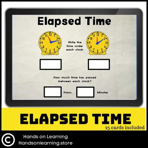 Elapsed Time Boom Cards by Hands on Learning LLC | TpT