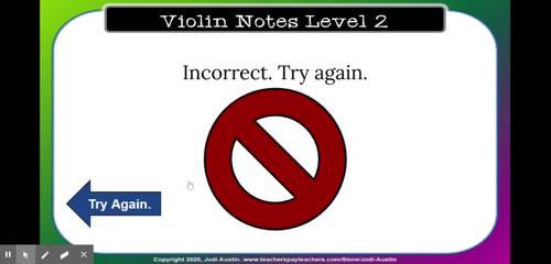 Elementary Orchestra - Note Reading Google Slides Activity by Jodi Austin