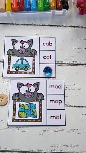 Halloween CVC Words Practice and Letter Sounds by TeKa Kinderland