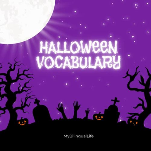 Halloween Vocabulary in English and Spanish Printables | TPT
