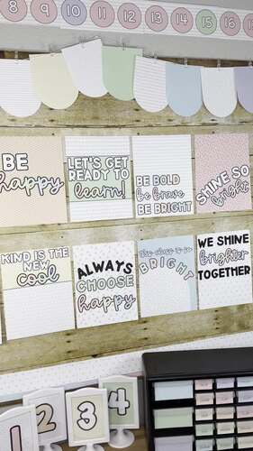 Pastel Rainbow Classroom Posters | EDITABLE | Pastel Classroom Decor