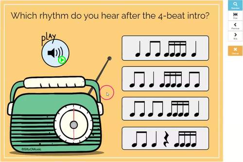 Music Rhythm Activity | Radio Rhythms Game | 16th Notes Dictation BOOM ...