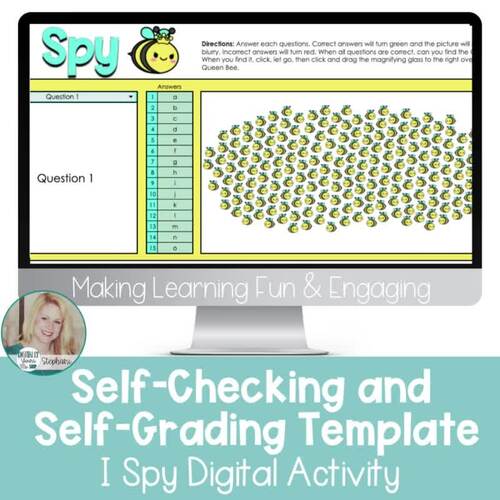 Editable Self-Checking I Spy Template Digital Resource Activity Task ...