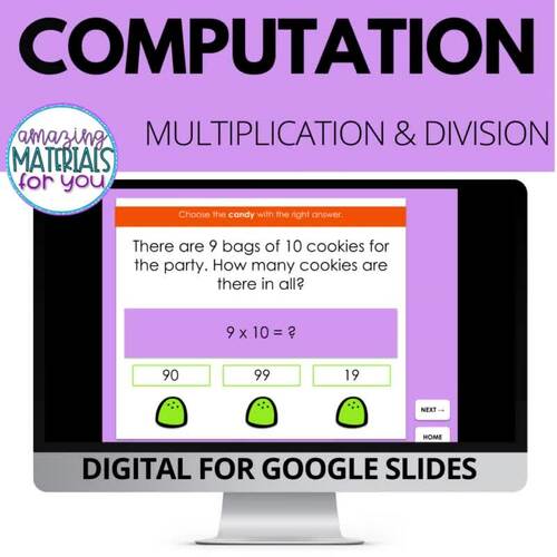 Seasonal and Holiday Google™ Slides Multiplication and Division Games ...