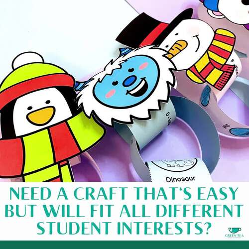 Winter Articulation & Language Craft - No Prep Speech Therapy Craft ...
