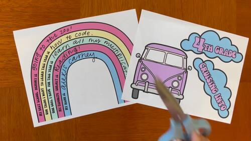 All About Me Craft 6th Grade - Back to School Groovy Printable Writing ...