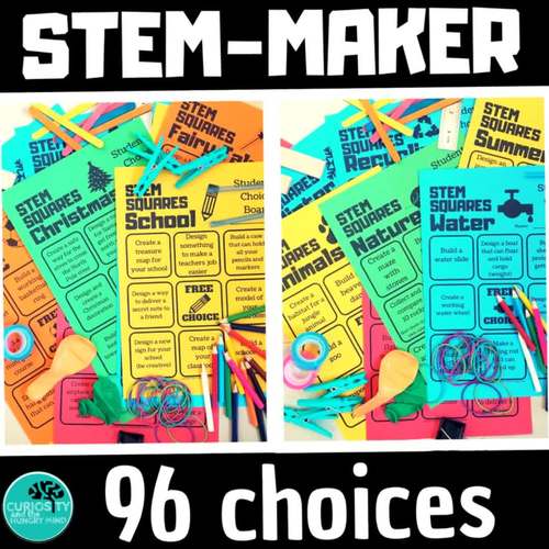 STEM choice boards BUNDLE Distance Learning - Independent Work Packets.