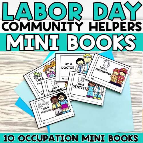 ESL Writing Mini Books: Community Helpers Career Day for Grades 2-4