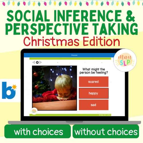 Christmas Social Inference and Perspective Taking Boom Cards™ by Mau SLP