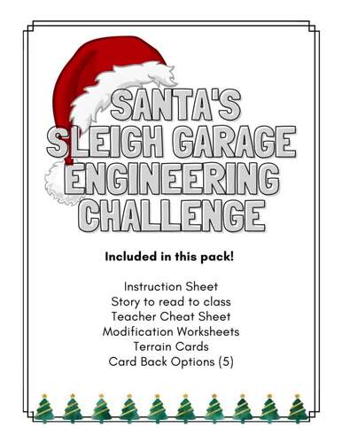 Christmas Sleigh Engineering STEM Challenge by The Internet Research ...