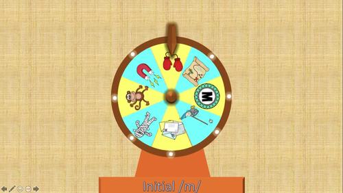 Initial /p/ -Articulation Spinner for Teletherapy & Digital Use!!!