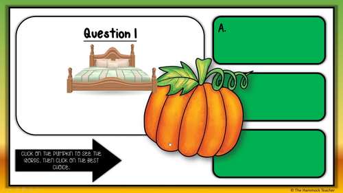 Fall Fun Sight Word Great Pumpkin Game Thanksgiving Digital No Prep