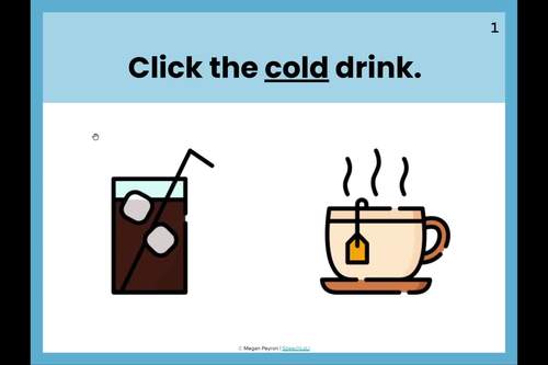 Hot and Cold Opposites Basic Concepts Digital Speech Therapy by SpeechLaLi