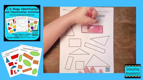 2D Shape Sorting by Attributes - Color to Identify and Classify Shapes ...