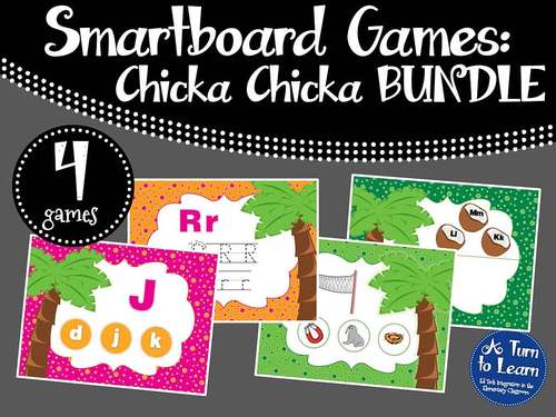 Chicka Chicka Boom Boom Smartboard Alphabet Games BUNDLE (4 games ...