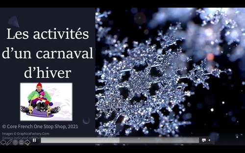 Les activités d'un carnaval (Carnival activities) by Core French One ...