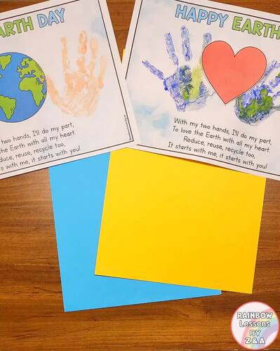 Earth Day Handprint Crafts | Earth Day Craft Kindergarten | Earth Day ...