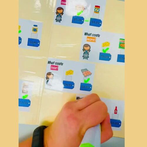 Life Skills File Folder Activity Special Education Comparing More or ...