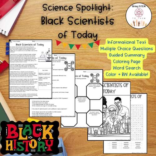 Black History Month Famous Scientists Inventors STEM Science Reading ...