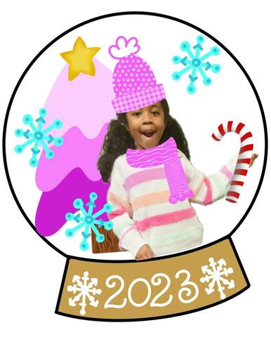 Winter Snow Globe by StarrskyeArt | TPT