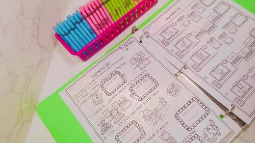 QU Digraph Phonics Worksheets Sentences Activities Kindergarten 1st Grade