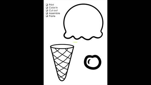 Mother's Day Ice Cream Craft - Mothers Day Card by Teacherinspo123