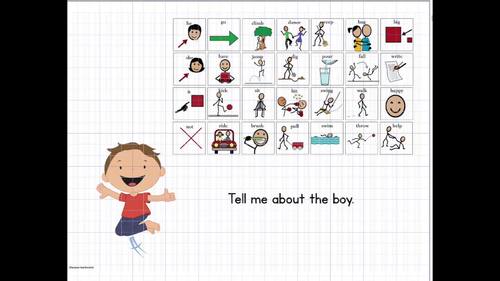 AAC Core Vocabulary 2 Word Pronoun Phrases Digital Activity Speech Therapy