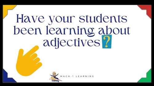 Mystery Noun Project using Descriptive Adjectives by Mach 1 Learning