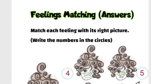 Feelings & Emotions as feeling worksheet-pack + Answers by Upgrader