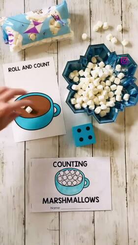 Winter Counting 1 - 12 - Fine Motor, Numbers, Number Words, & Ten Frames
