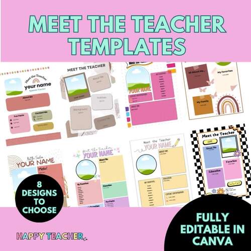 Meet the Teacher Template, Editable Back to School Flyer, Teacher ...
