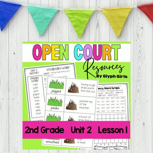 Open Court Reading 2nd Grade Unit 2, Lesson 1 Resources by Glyph Girls