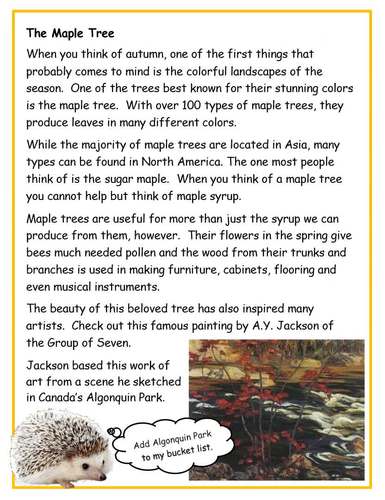 Trees & Leaves & Maple Syrup - a science unit for grades 3 & 4 | TpT