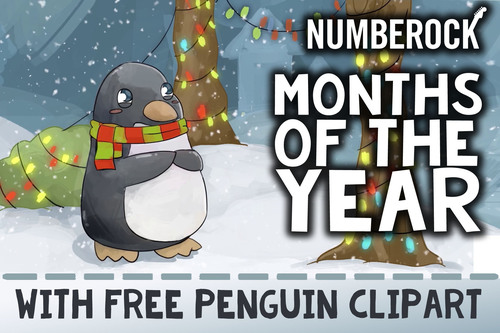 Months of the Year Song ★ w/ Free Penguin Clipart ★ Commercial Use ...
