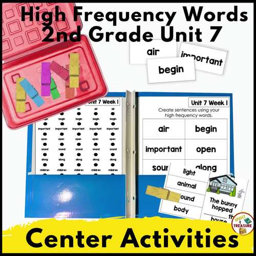 Benchmark Advance High Frequency Word Activities | 2nd Grade Unit 7