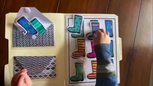 Color Matching Activities for centers, busy books, or file folder games
