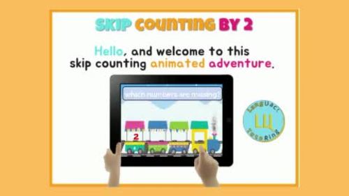 Skip count Boom cards bundle with animated gifs by Teachers Resource Store