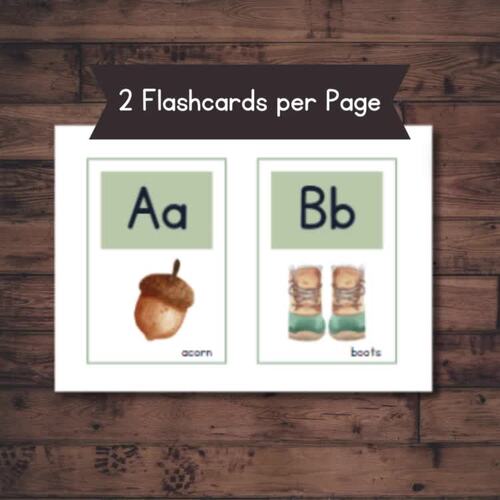 Fall Themed Alphabet Flashcards by Giana McDonald | TPT
