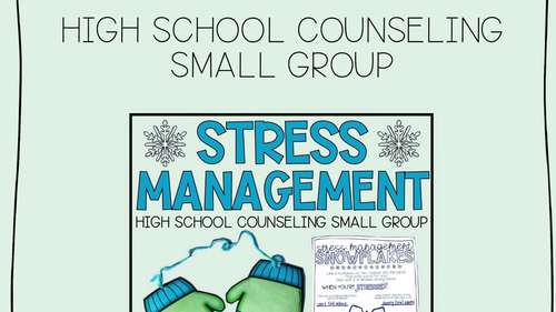 Stress Management High School Counseling Small Group- Winter Themed
