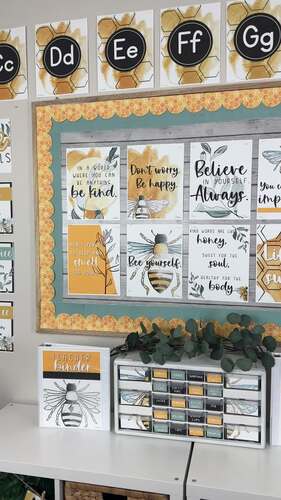 Bee Classroom Decor: BUNDLE by Learning with Kiki | TPT