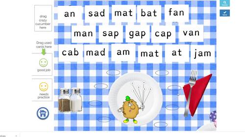"Crazy Cucumbers" - Fry High-Frequency by Orton-Gillingham Troll Games